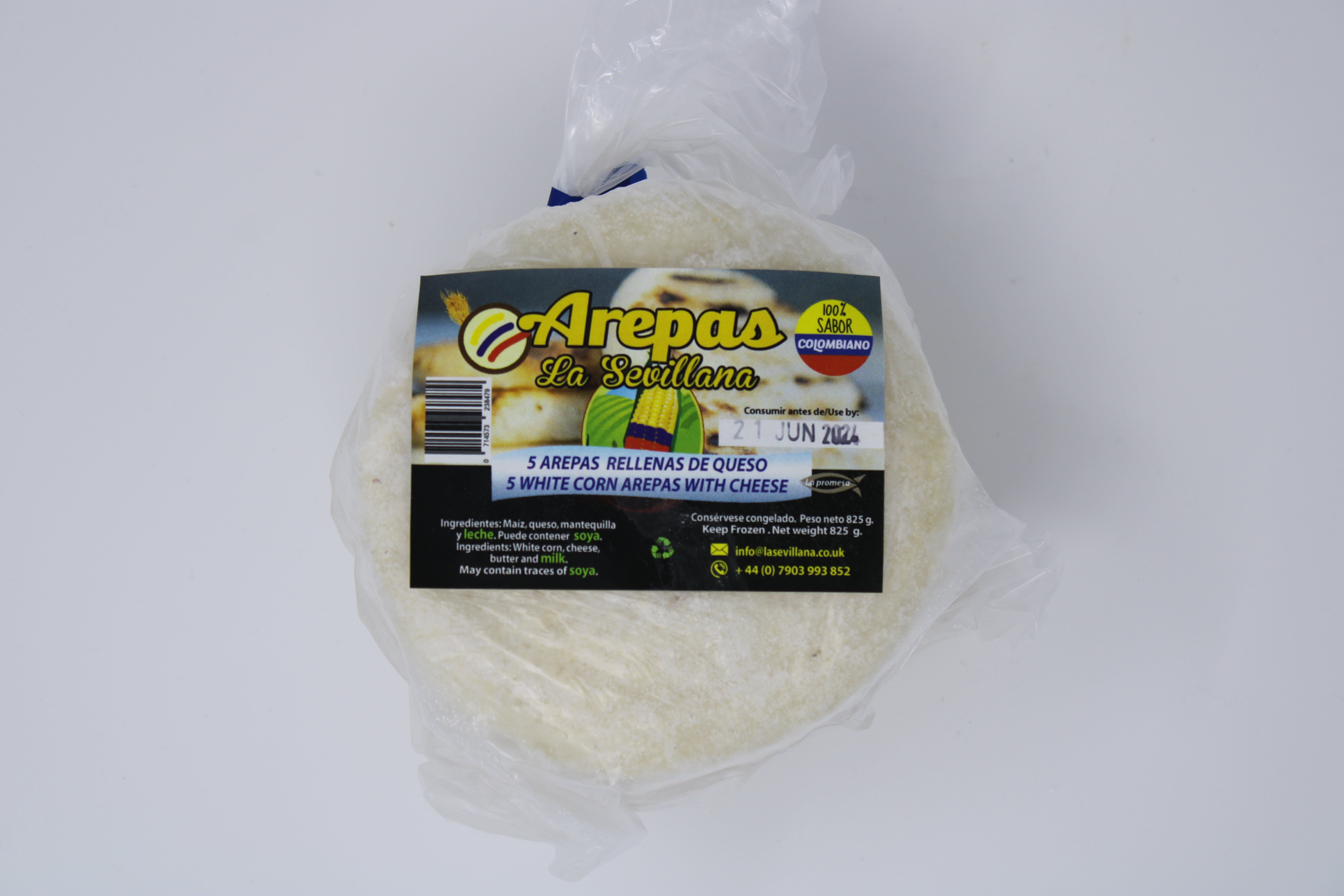 Sevillana- AREPAS filled with cheese-Pack of 5 | The Latin Plaza Ltd